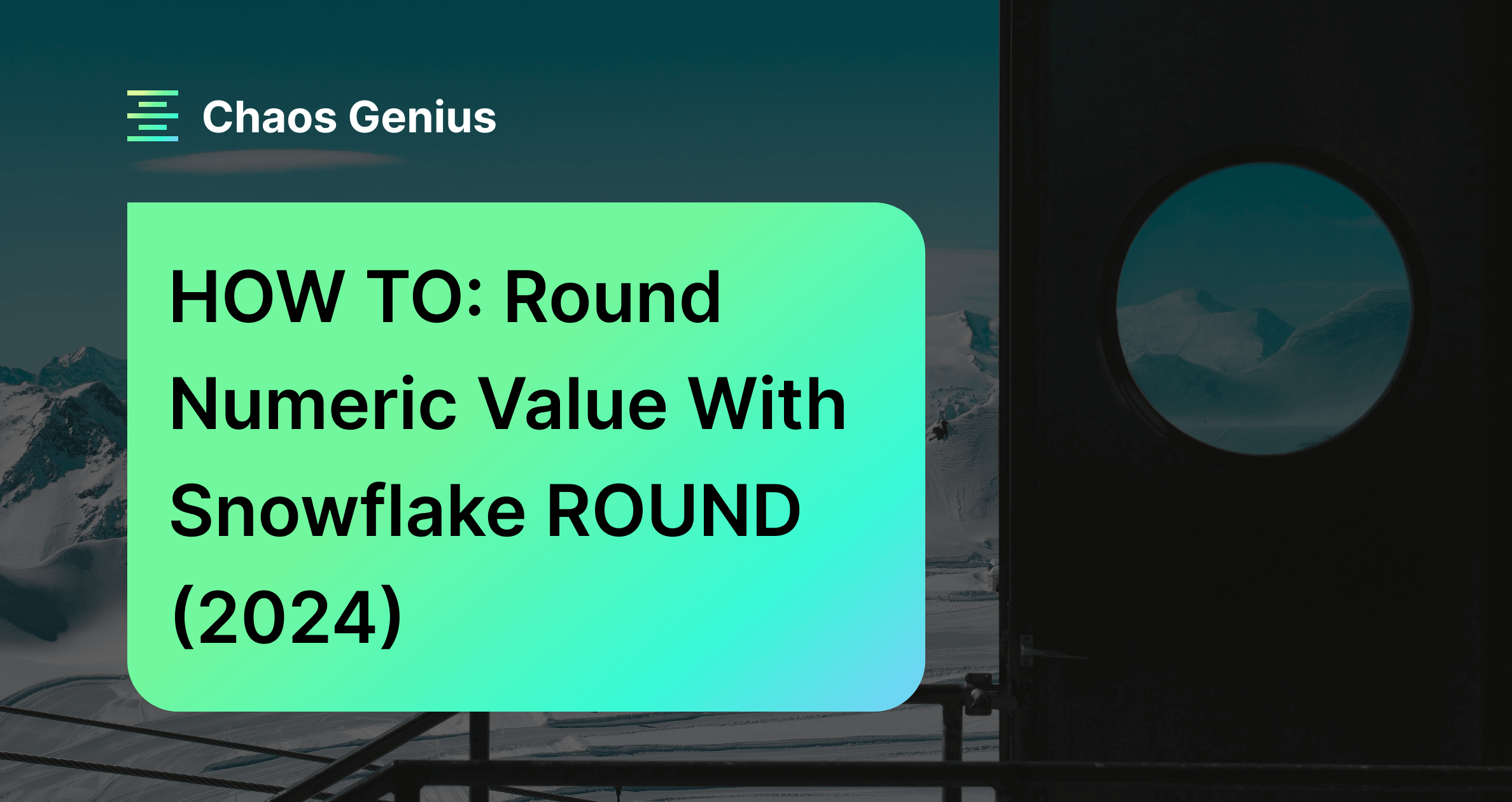 HOW TO: Round Numeric Value With Snowflake ROUND (2023)