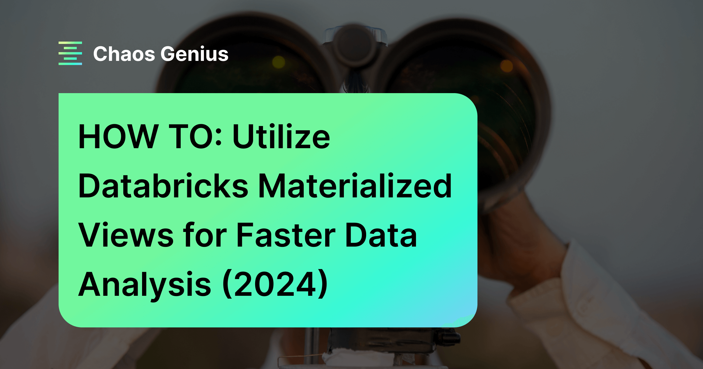 HOW TO: Utilize Databricks Materialized Views (2024)