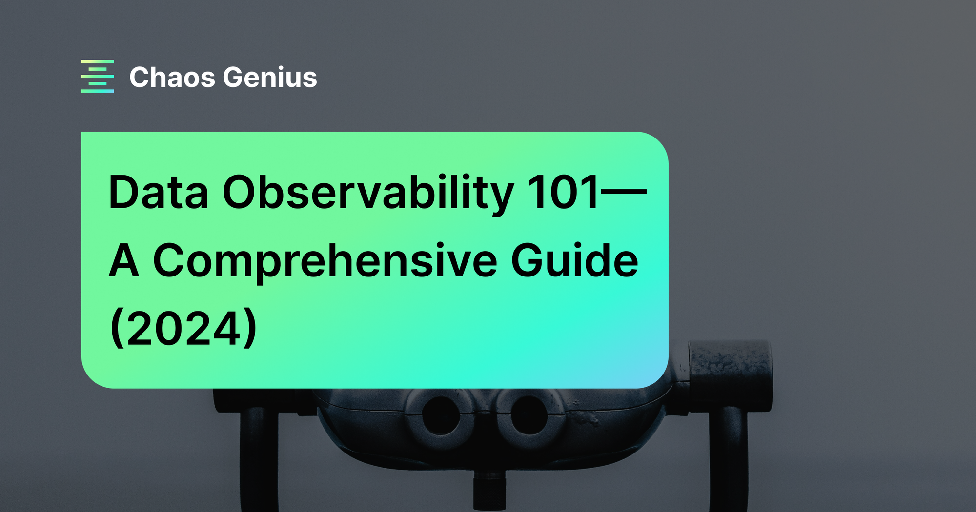 Data Observability 101—A Comprehensive Guide (2024)