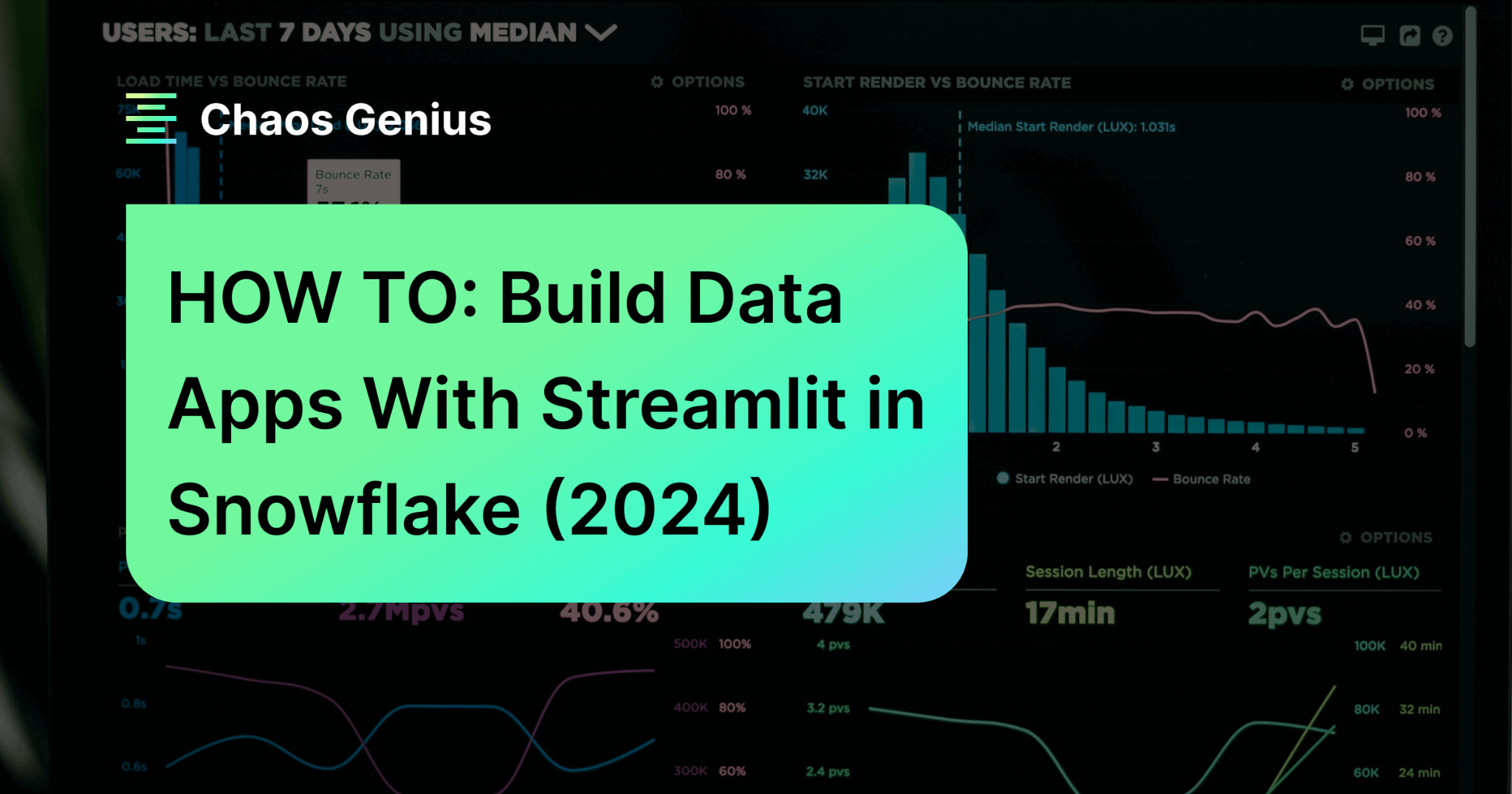 HOW TO: Build Data Apps With Streamlit in Snowflake (2024)