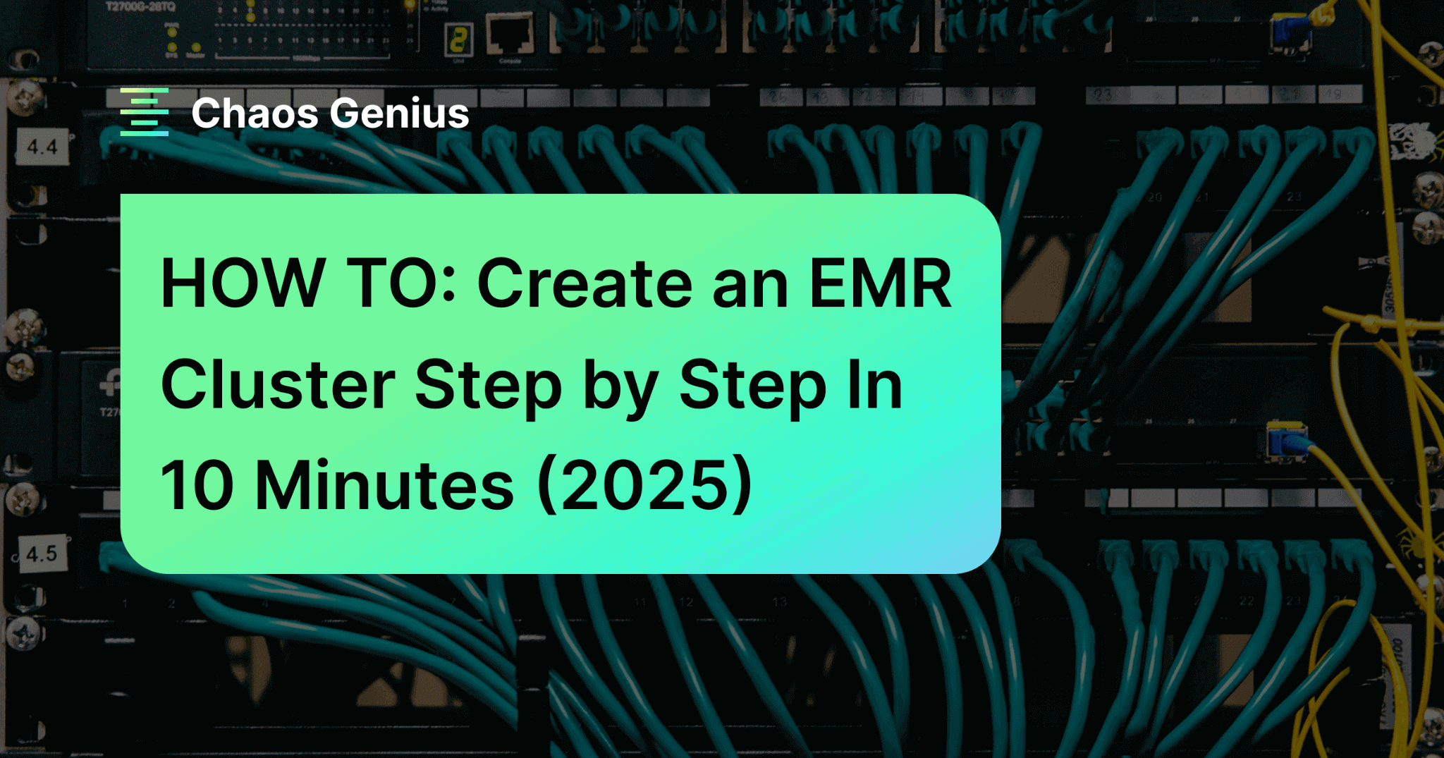 HOW TO: Create an EMR Cluster From Scratch in 10 Mins (2025)