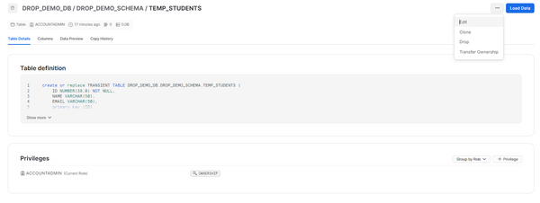 HOW TO: Use Snowflake DROP TABLE for Table Removal (2025)