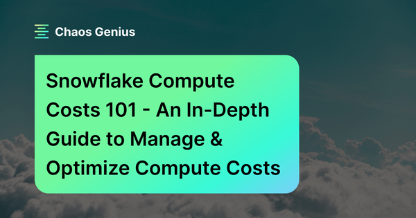 Snowflake Compute Costs 101 - An In-Depth Guide (2024)