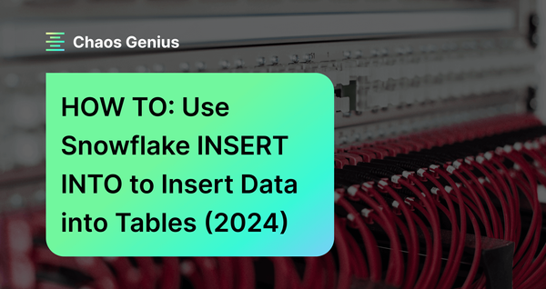 HOW TO: Use Snowflake INSERT INTO to Insert Data into Tables (2024)