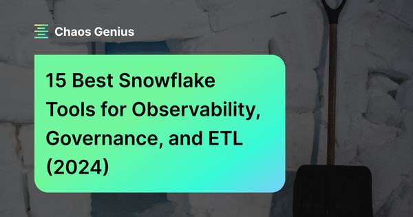 15 Best Snowflake Tools for Observability, Governance, and ETL (2024)