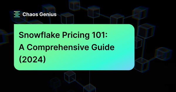 Snowflake Pricing 101: A Comprehensive Guide (2024)